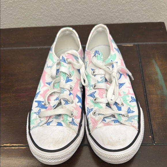 Converse | Shoes | Converse Pink And Blue Canvas Sneakers | Poshmark
